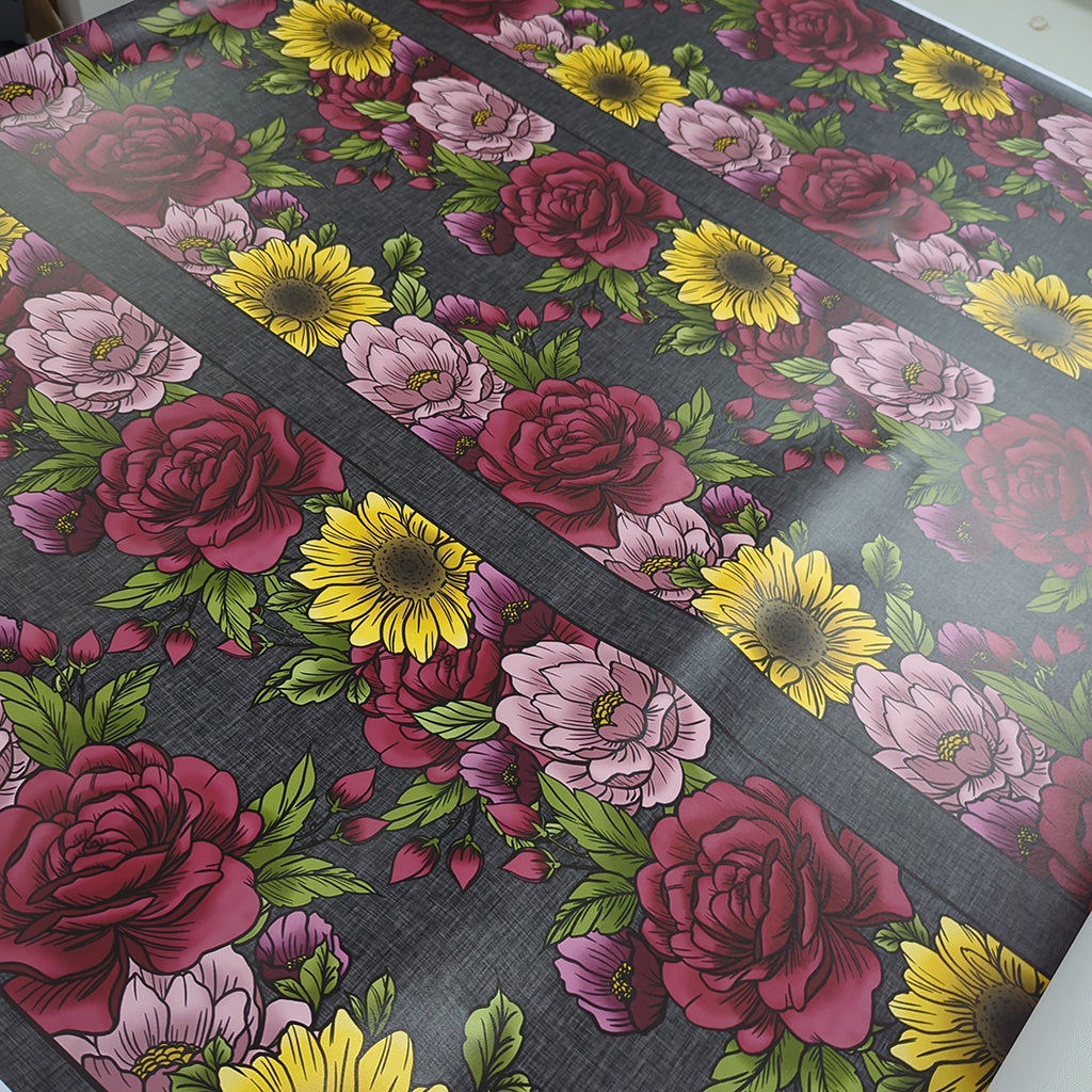 Leatherette - flower border (flawless) – Phany Creations